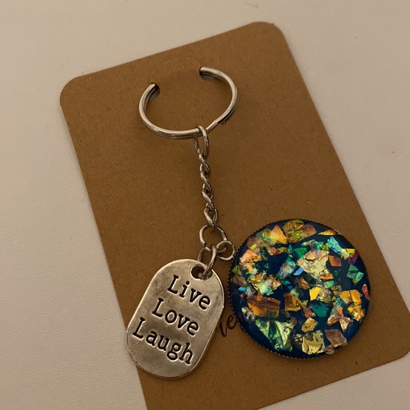 pretty linda | Accessories | Live Love Laugh Keychain Beautiful Blue ...